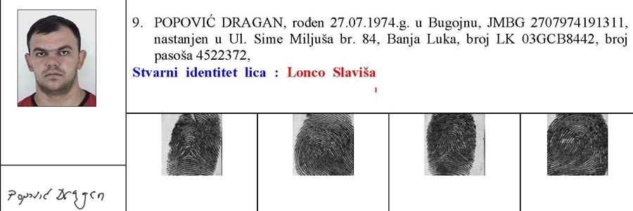 Criminals with Counterfeited Bosnian Documents | OCCRP