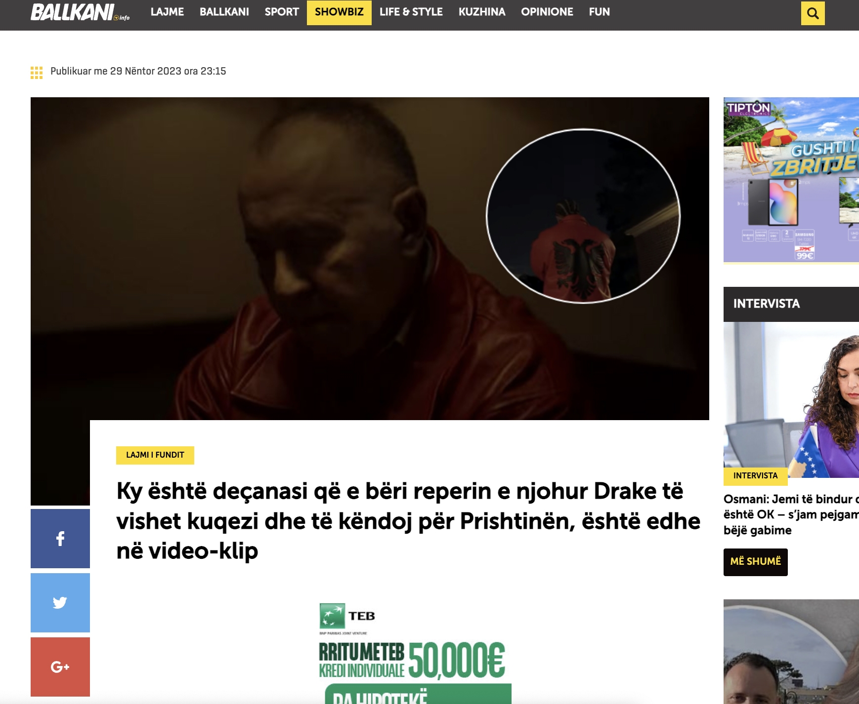 The Convicted Kosovar Bank Burglar With a Cameo in a Drake Video | OCCRP